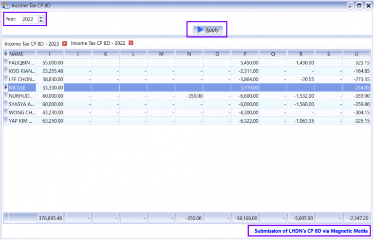 [2023] CP8D Online Submission via Mytax | LHDN Borang E