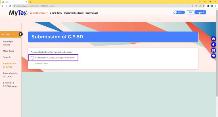 [2023] CP8D Online Submission via Mytax | LHDN Borang E