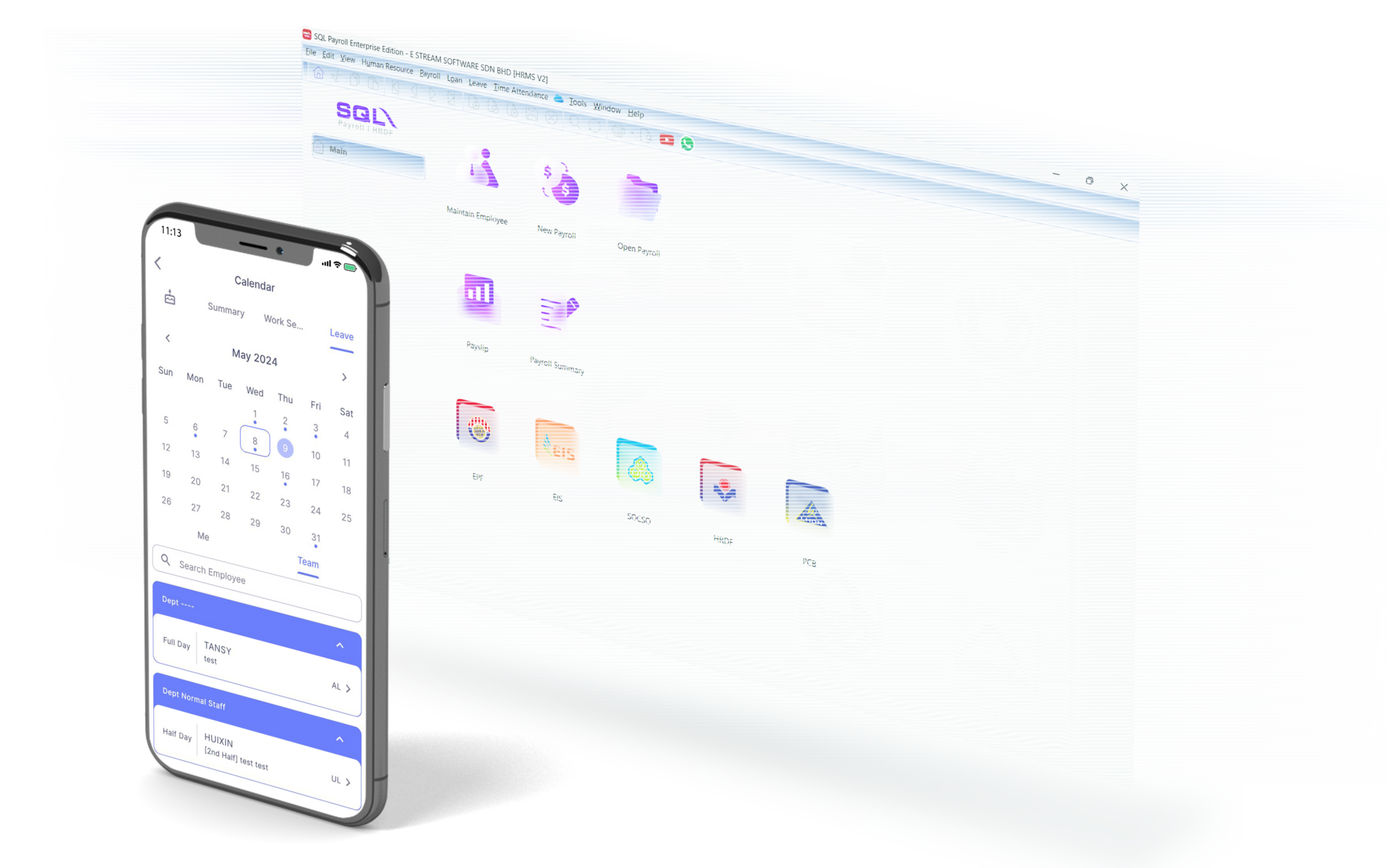 SQL HRMS App | SQL Payroll Software HQ