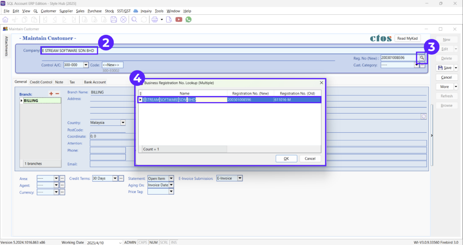 E-Invoice Setup Guide: 8 Easy Steps to Add Customer Details | E Stream MSC