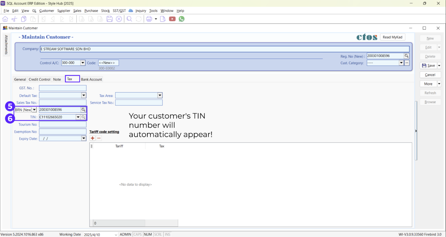 E-Invoice Setup Guide: 8 Easy Steps to Add Customer Details | E Stream MSC