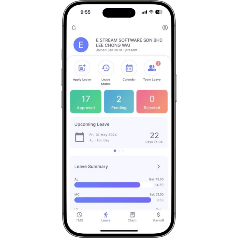 SQL HRMS App | E Stream MSC